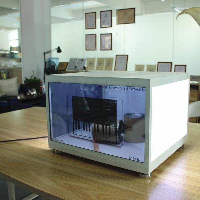 Durable Transparent LCD Display Box , See Through LCD Screen 10 Points ...