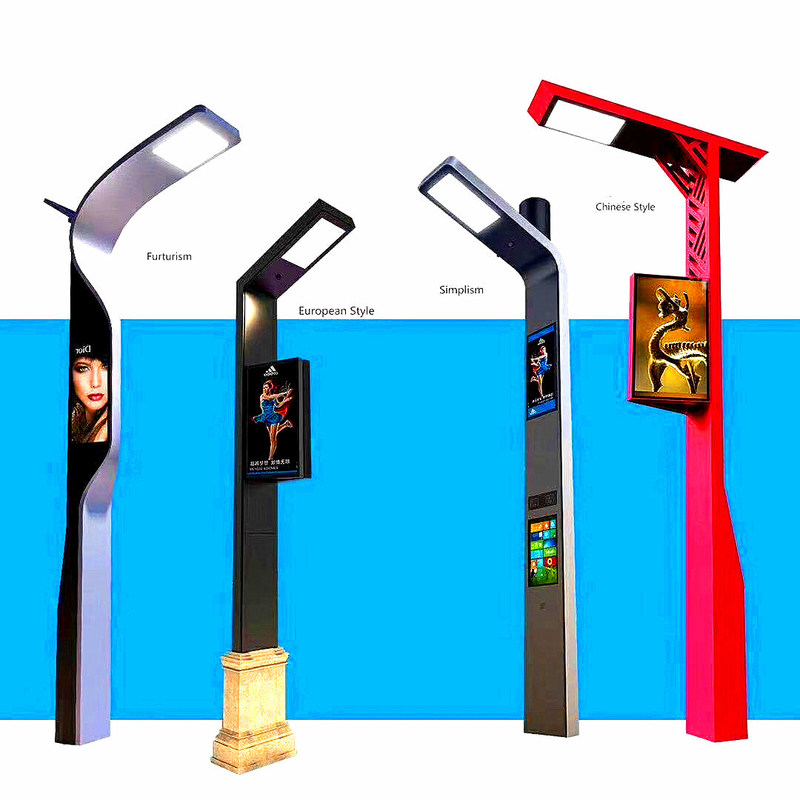 2000~3000 Nits Outdoor Touch Screen Kiosk Traffic Light Lamp Post 8ms ...