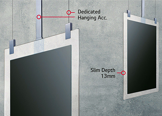 Full Size OLED Touch Screen , Hanging Type Small OLED Screen Durable