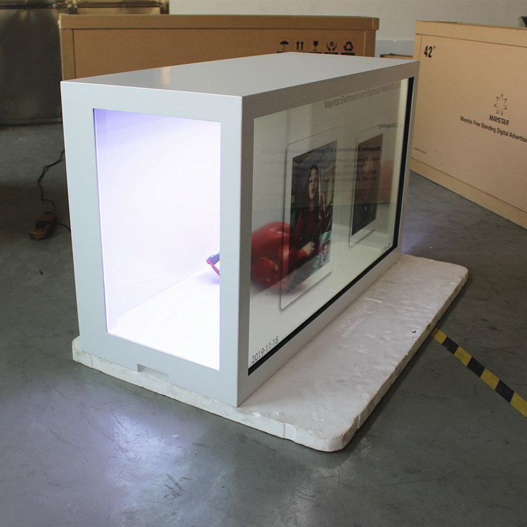 Rich Color Transparent Digital Screen / Shopping Mall Transparent LCD ...