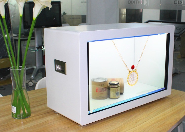 Multi Color Transparent Digital Screen / Shopping Mall Transparent LCD ...